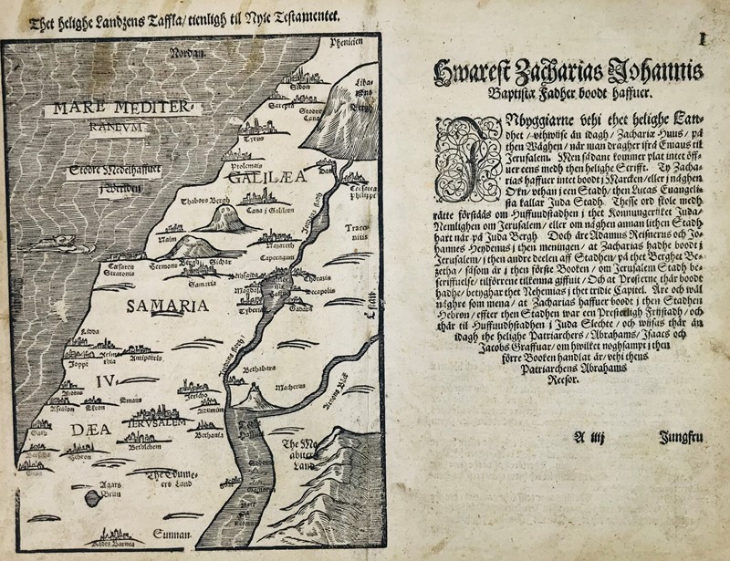 Galilea and Samaria. Two maps of XVIth century - auctions & price archive