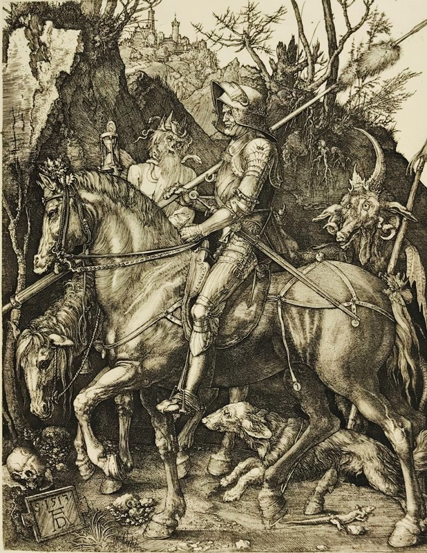 Albrecht DURER. The Knight, the Death and the Devil - auctions & price ...