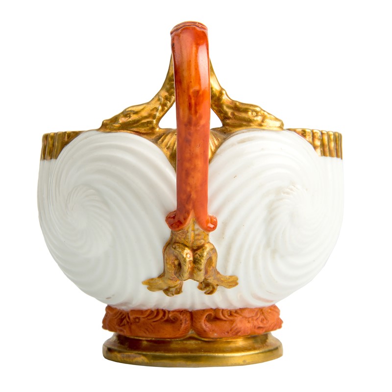 19th Century Russian Popov Porcelain Shell-Shaped Cup and Saucer ...