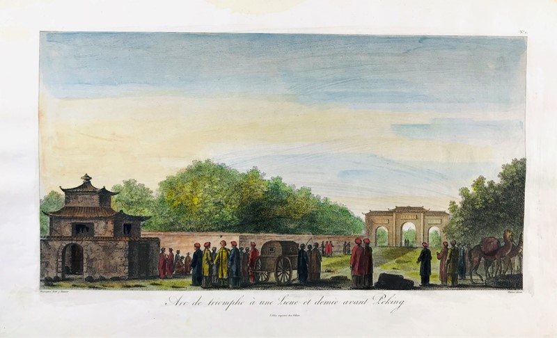 DE GUIGNES - DE SEVE. Beijing, Monuments. Arc de triomphe a una lieue ...