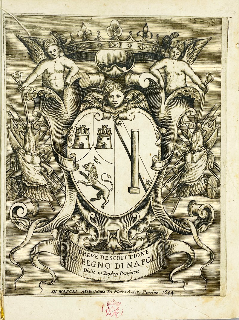 Naples. BELTRANO. Breve descrittione del Regno di Napoli Diviso in ...