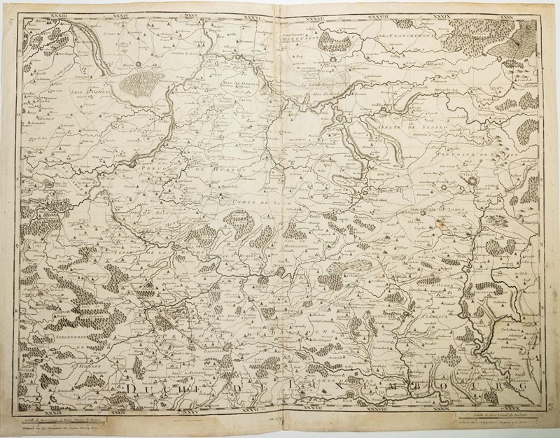 Military Maps. FRICX. Carte particulière des environs de Bruxelles ...
